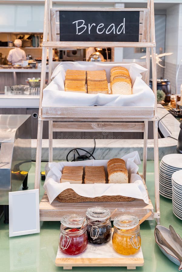 Bread station stock photo. Image of organic, meal, hotel - 75655556