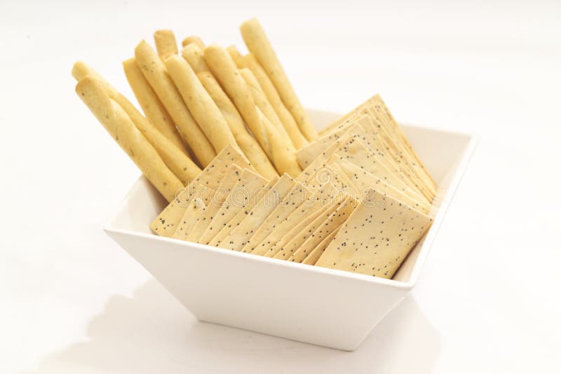 Bread sticks and crackers stock photo. Image of extra - 25131794