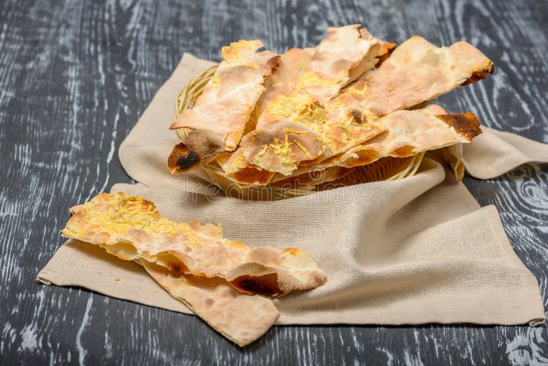 Bread Sticks Dried Strips of Yeast Bread for Appetizers in Restaurant ...