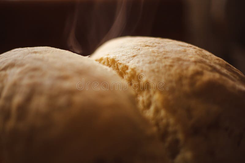 Bread still hot with steam stock photo. Image of kitchen - 103857036