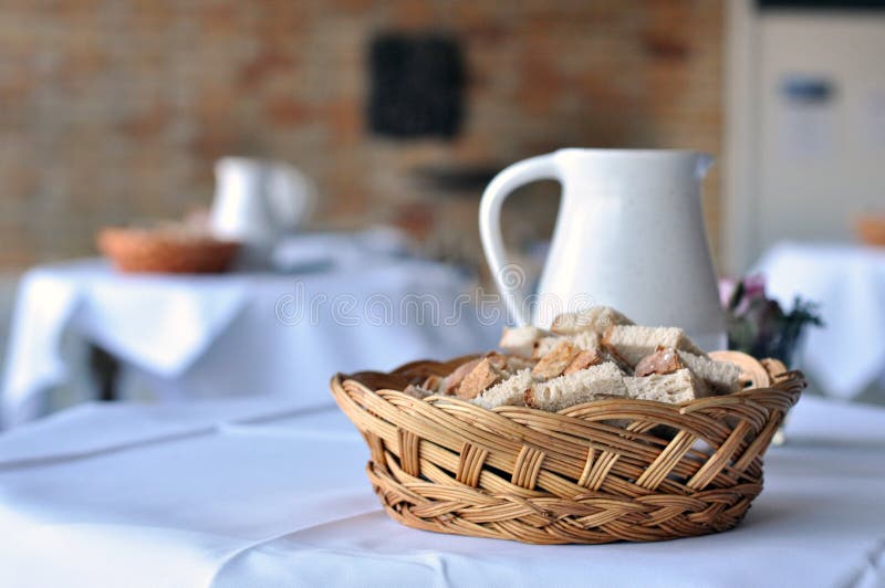 Bread on the Table stock photo. Image of croissant, dessert - 28113198