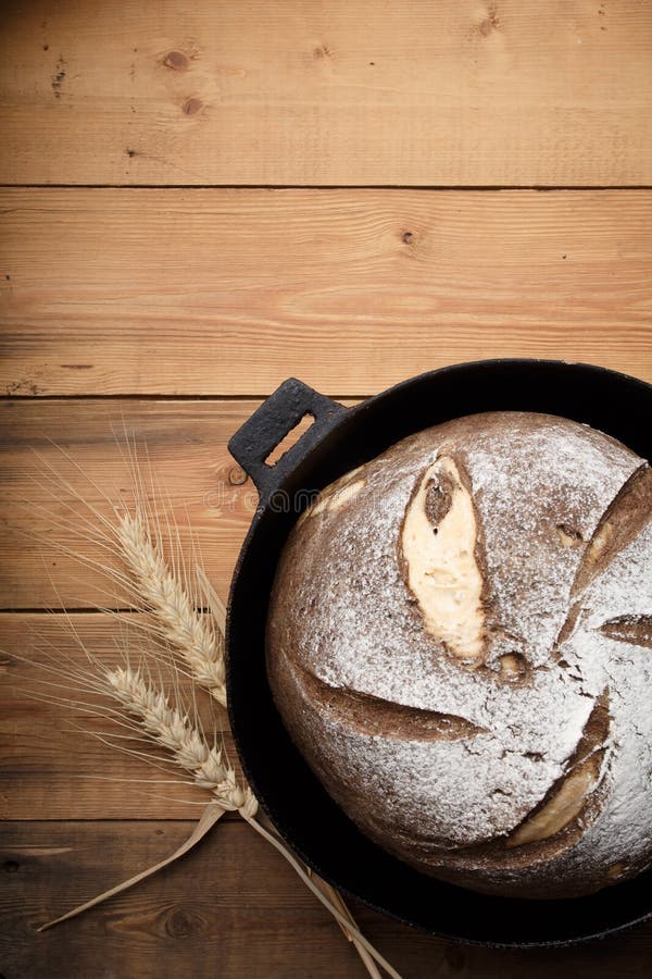Bread on the table stock image. Image of life, loaf - 104347273