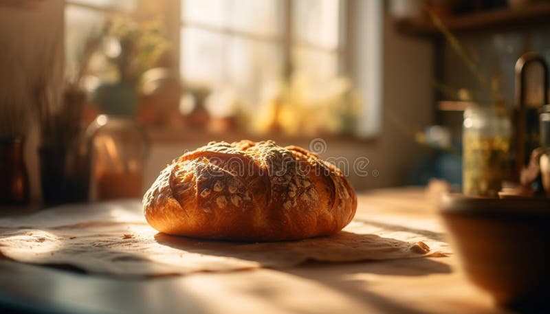 Bread on the Counter Bread on the Counter Bread on the Table Stock ...