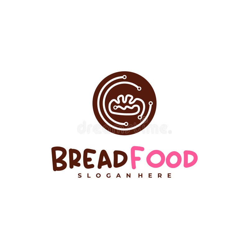 Bread Tech Logo Vector Template, Creative Tech Bread Logo Design ...