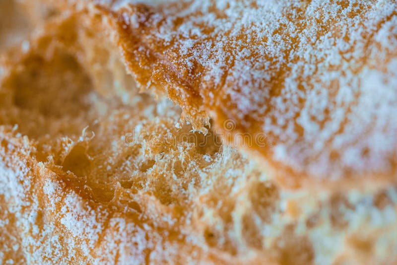 Bread Texture, Close View from Above with Shallow Depth of Field Stock ...