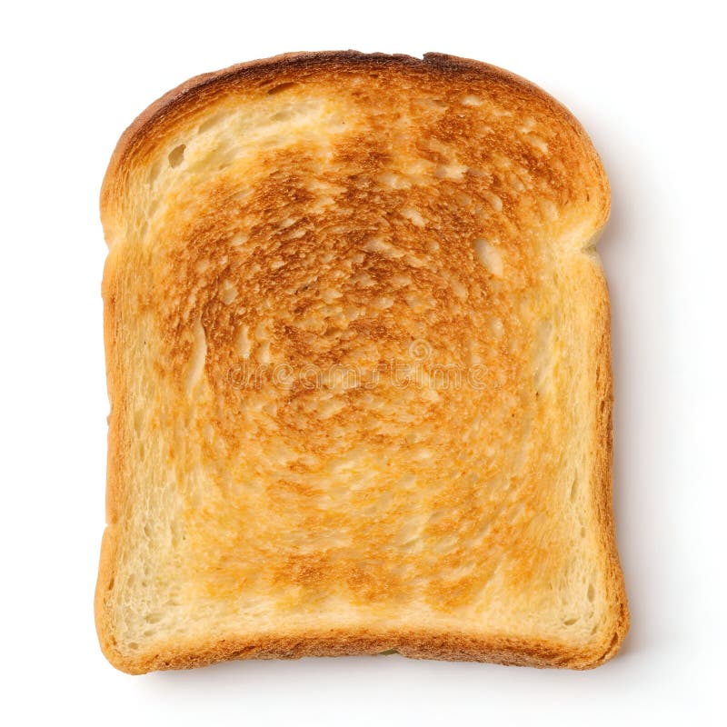 Bread Toast Top View Full Length Stock Illustration - Illustration of ...