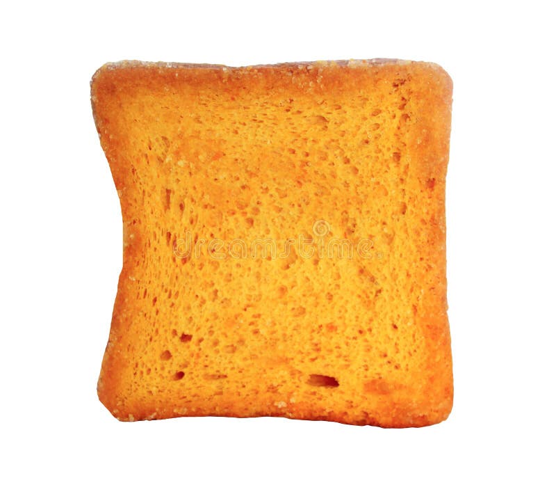 Bread Toast on White Background Stock Image - Image of baked, chocolate ...
