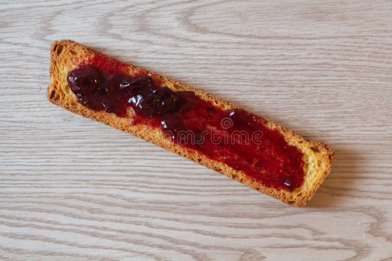 Bread toasted with jam stock image. Image of slice, tasty - 165001747