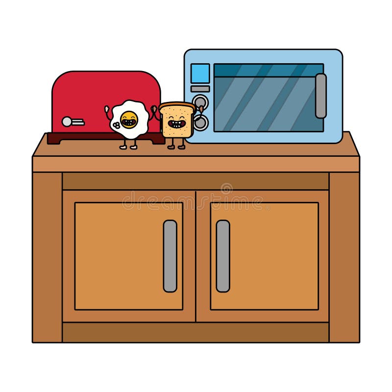 Bread toaster cartoon stock vector. Illustration of cute - 142682788