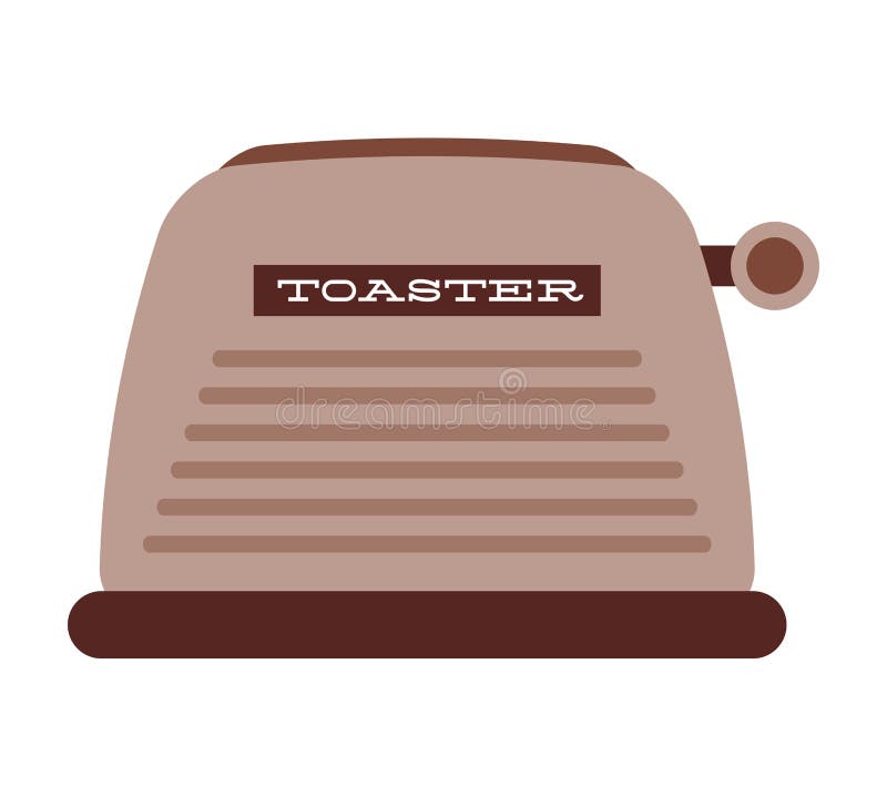 Bread Toaster Isolated Icon Design Stock Illustration - Illustration of ...