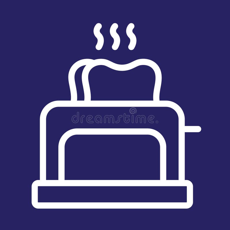 Bread Toaster. Vector Illustration Decorative Design Stock Vector ...