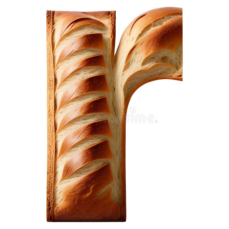 Bread Typography Text Design Lowercase Alphabet R Stock Image ...