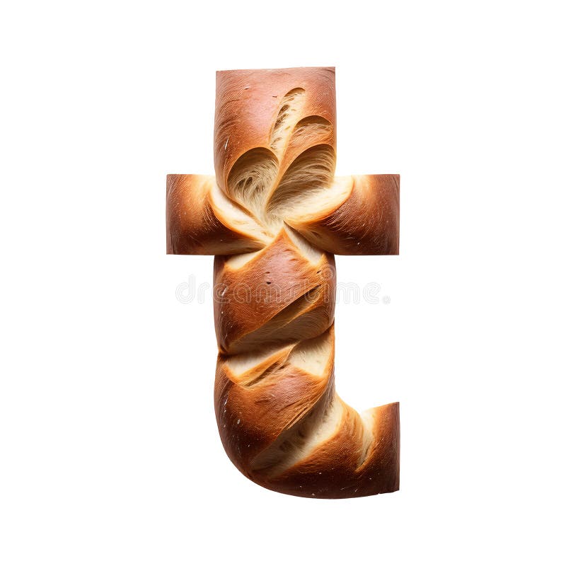 Bread Typography Text Design Lowercase Alphabet T Stock Photo ...
