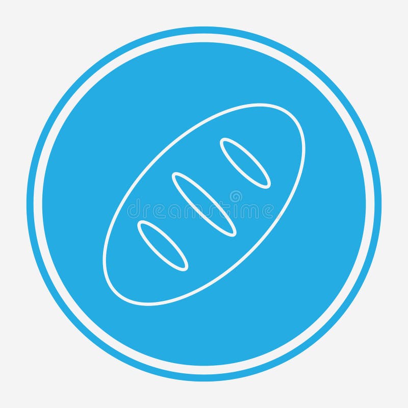 Bread Vector Icon Sign Symbol Stock Vector - Illustration of cheese ...