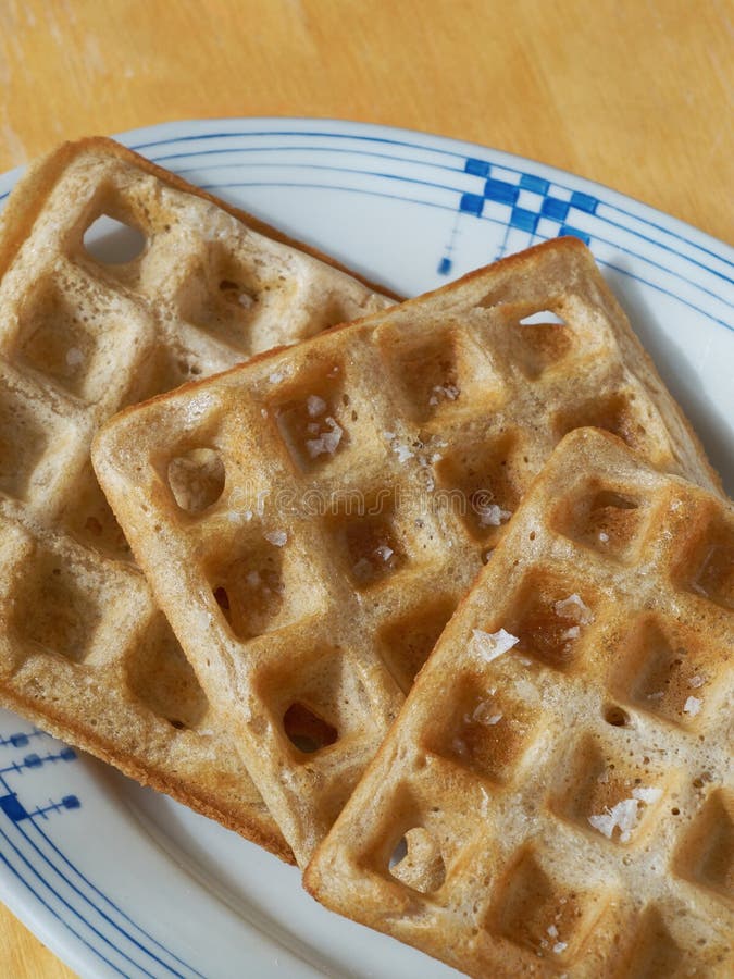 Bread waffle stock image. Image of plate, table, bakery - 73265675