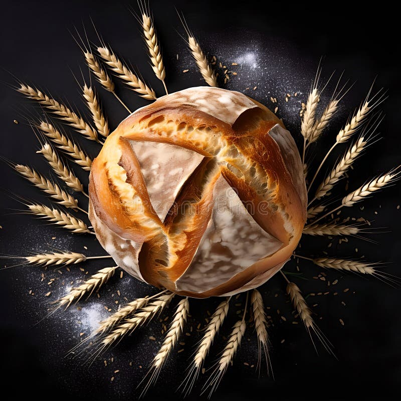 Bread and wheat stock image. Image of autumn, bread - 340686375