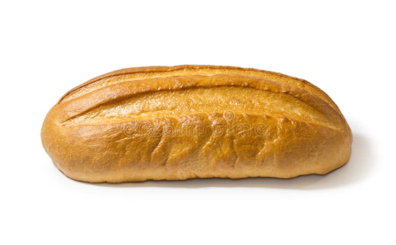 Bread on a White Background Stock Image - Image of natural, golden ...