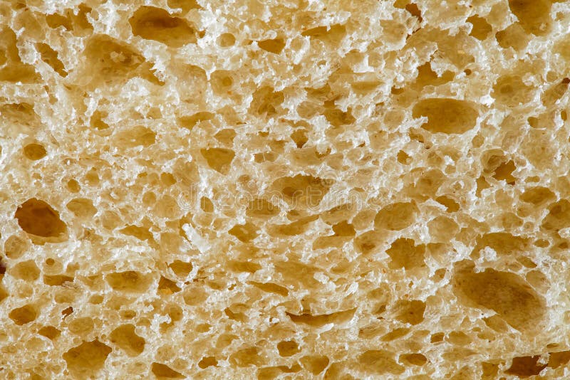Bread White, Pore Surface Close-up Macro View Stock Photo - Image of ...