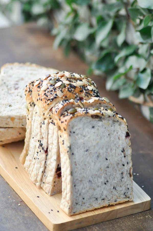 Bread , Whole Wheat Bread or Loaf of Bread or Cut Bread Stock Image ...