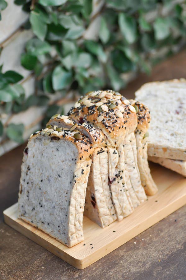 Bread , Whole Wheat Bread or Loaf of Bread or Cut Bread Stock Image ...