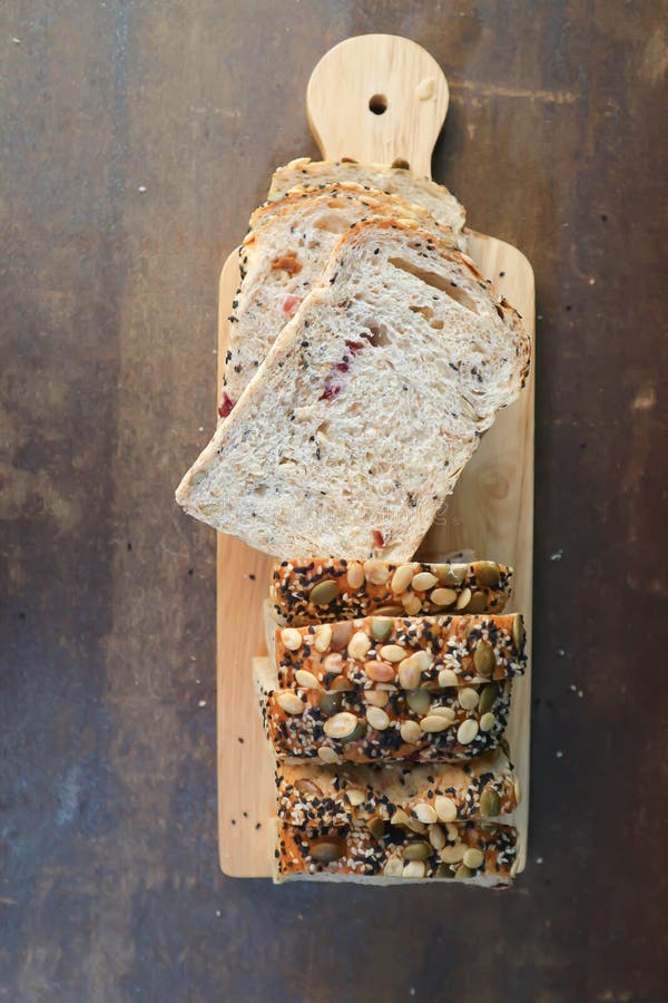 Bread , Whole Wheat Bread or Nut Bread or Loaf of Bread or Cut Bread ...