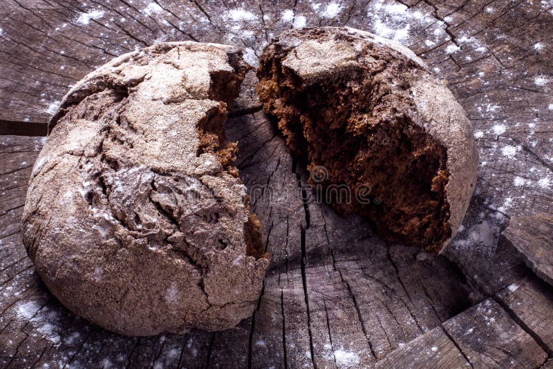 Bread on the wood stock photo. Image of board, grains - 41875372