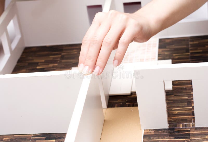 Breadboard Model of an Interior Stock Image - Image of model, design ...