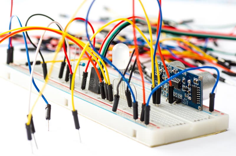Testing Electrical Circuit On Breadboard Stock Photo - Image of hobby ... Testing Electrical Circuit On Breadboard Stock Photo - Image of hobby ...