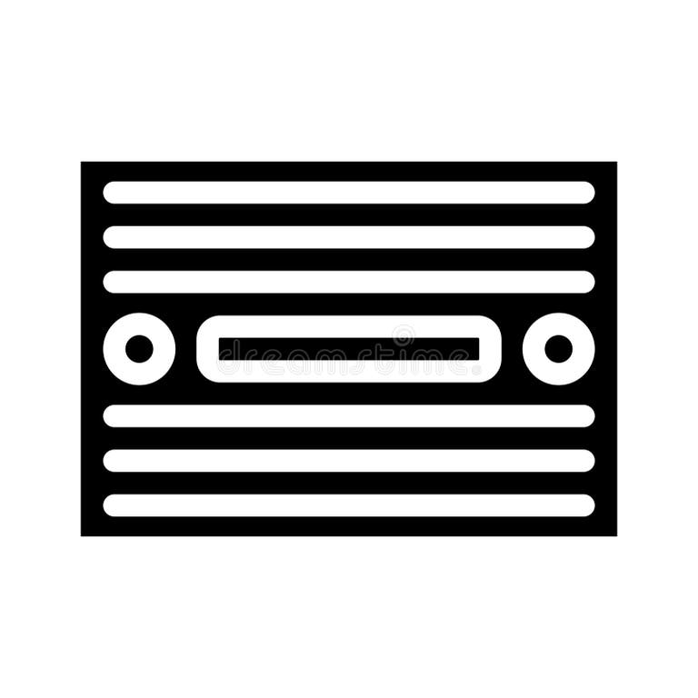 Breadboard Prototyping Electronics Glyph Icon Vector Illustration Stock ...