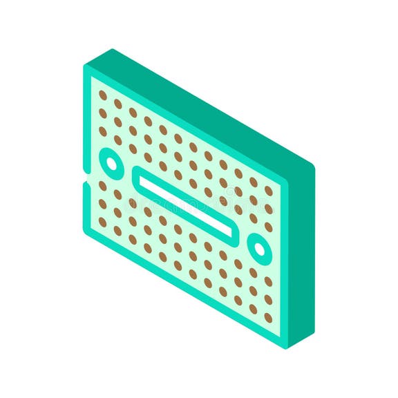 Breadboard Prototyping Electronics Isometric Icon Vector Illustration Stock Vector ...