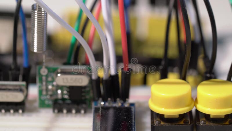 Breadboard Prototyping with Microcontroller Arduino Components and Wire ...