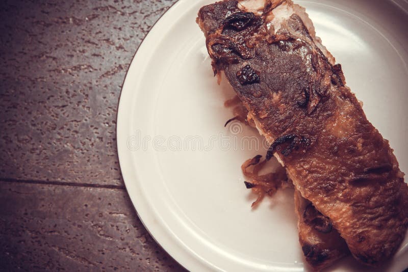 Breaded carp steak stock image. Image of fresh, cooked - 61925505