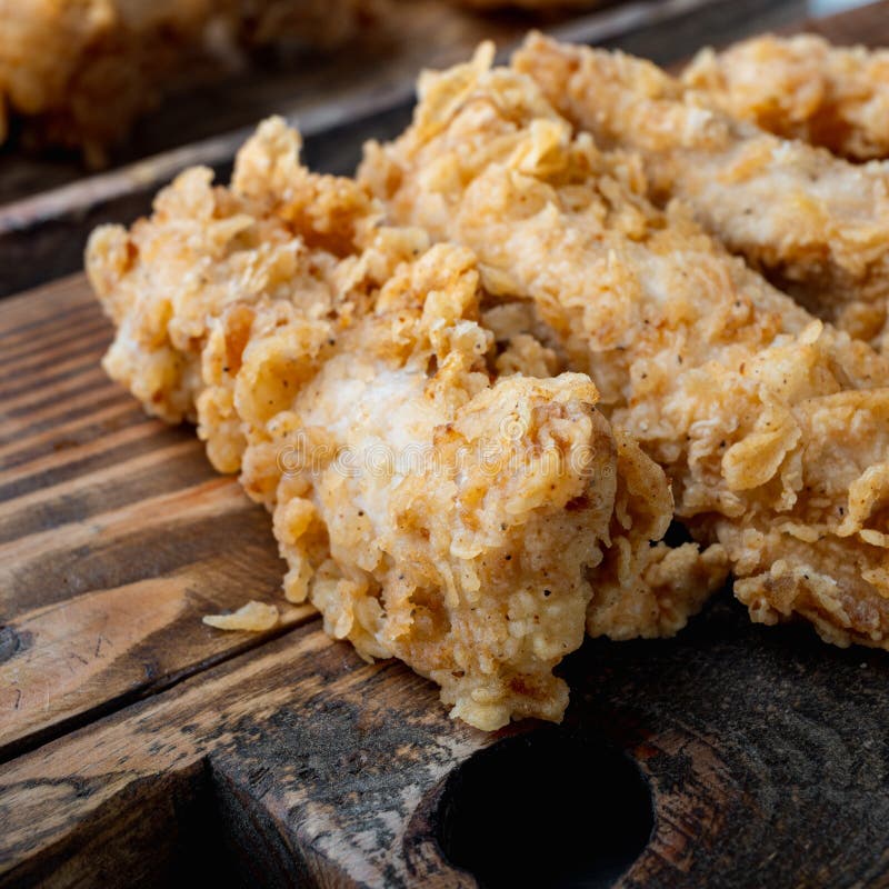 Breaded chicken stock image. Image of meat, tenders - 210412143
