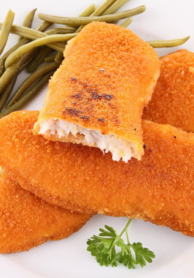 Breaded fish stock image. Image of restaurant, diet, culinary - 23046677