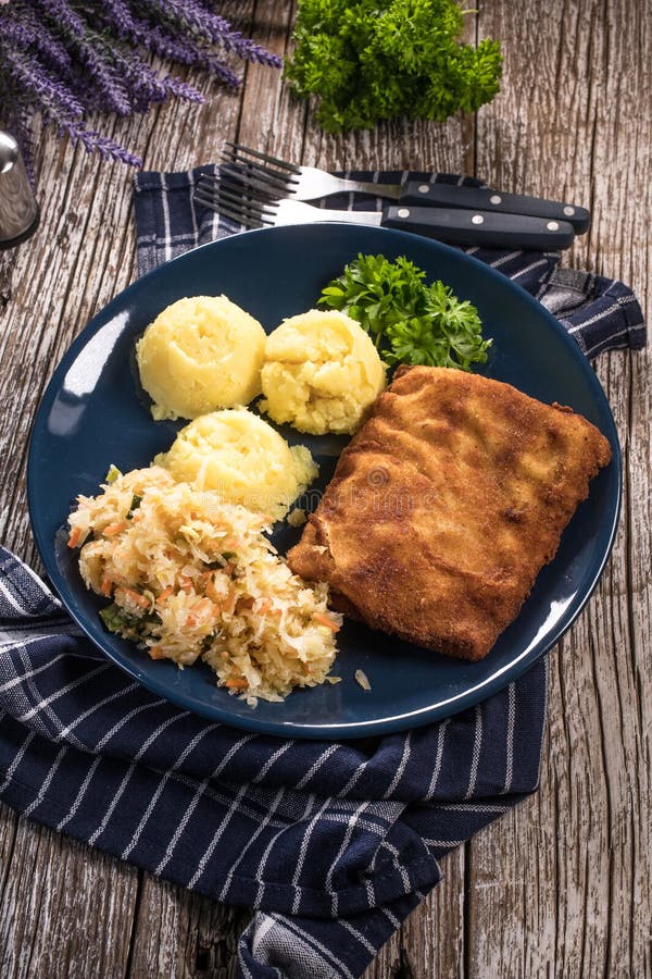 Breaded cod fillet stock image. Image of breaded, breading - 288898941