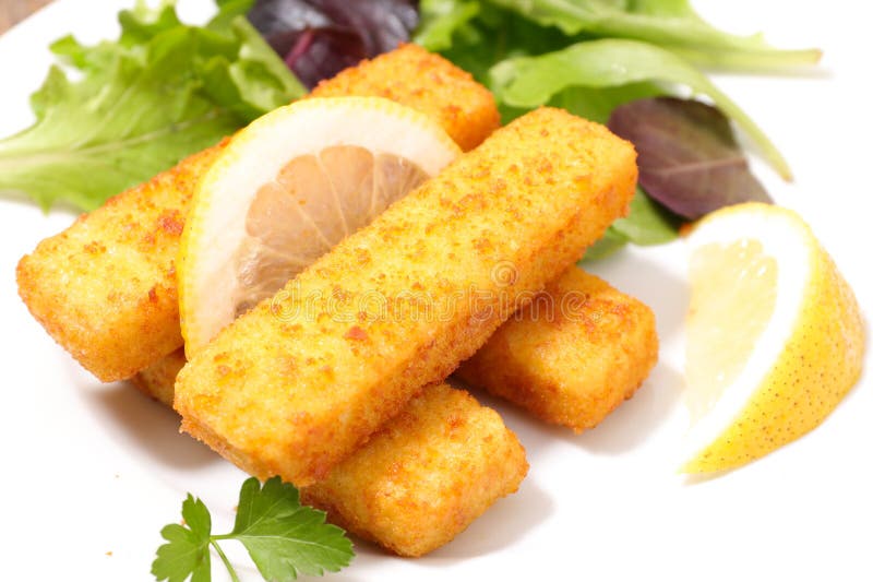 Fish Stick with Macaroni and Cheese Stock Photo - Image of beer, dinner ...