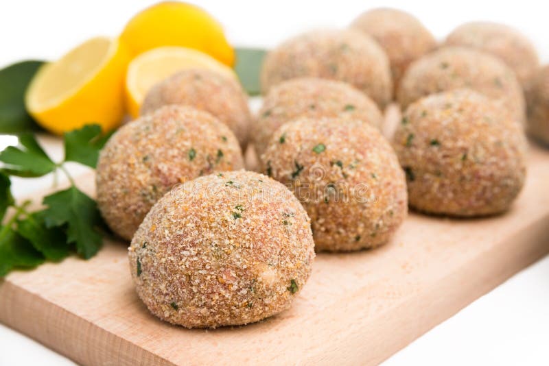 Breaded meatballs stock photo. Image of restaurant, cooking - 67275172
