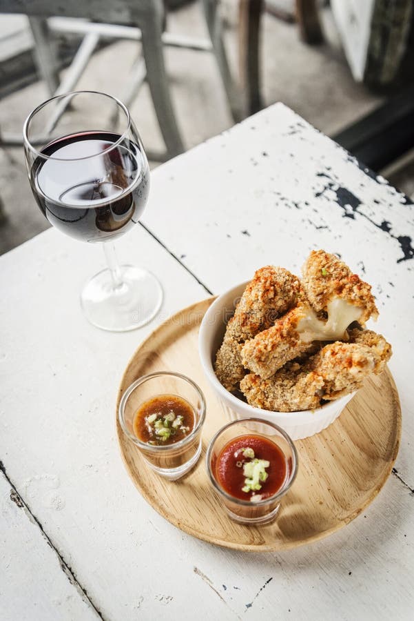 Breaded Mozzarella Cheese Stick Finger Bites Snack Food Stock Image ...