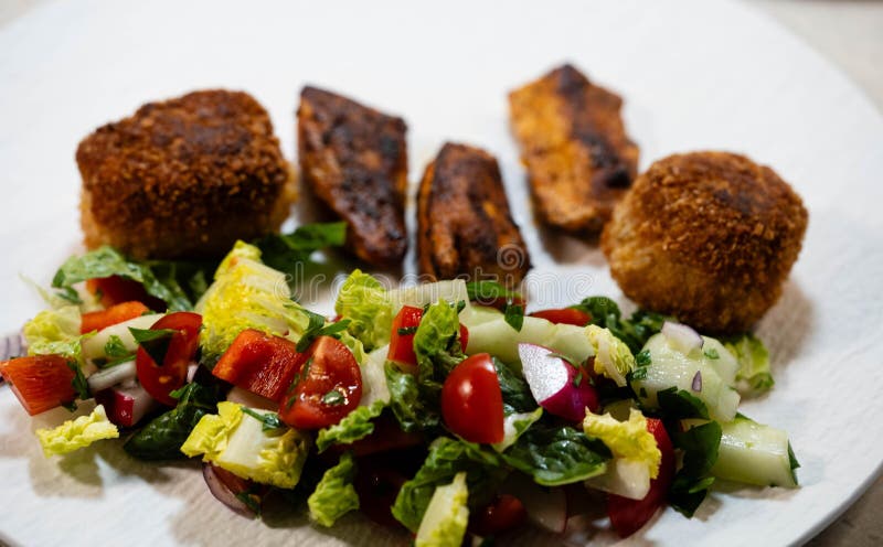 Breaded risotto balls stock image. Image of vegetable - 392507769