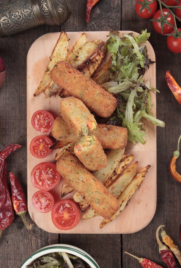 Breaded veggie sticks stock image. Image of stick, photograph - 75210583