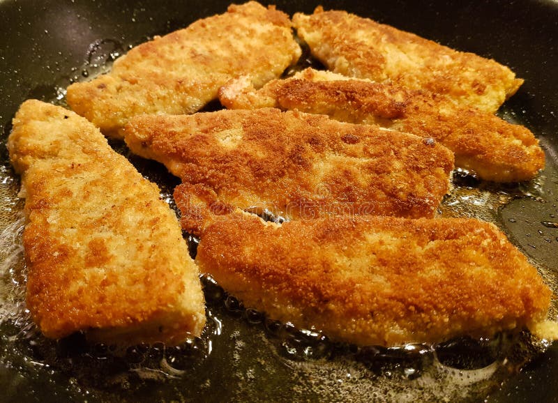 Breaded wiener schnitzel stock photo. Image of eggs - 278175244