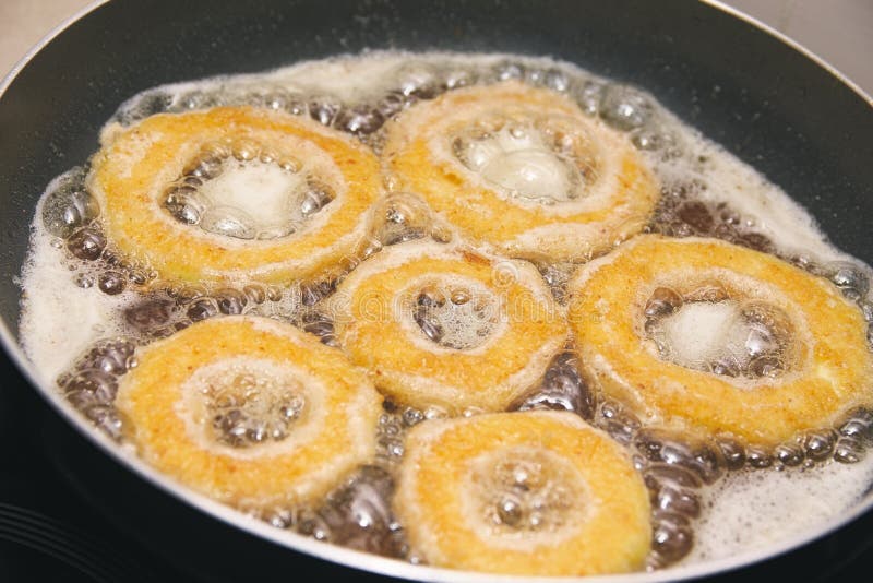 Breaded Zucchini Rings stock photo. Image of round, crispy - 134472998