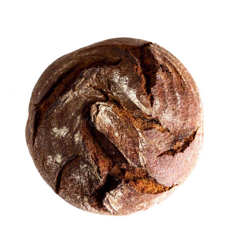 Breadless Rye Bread on a White Isolated Background Stock Image - Image ...