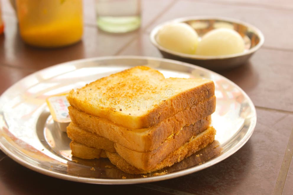 Breads in the Stack Prepared To Fresh Up the Morning Stock Photo ...