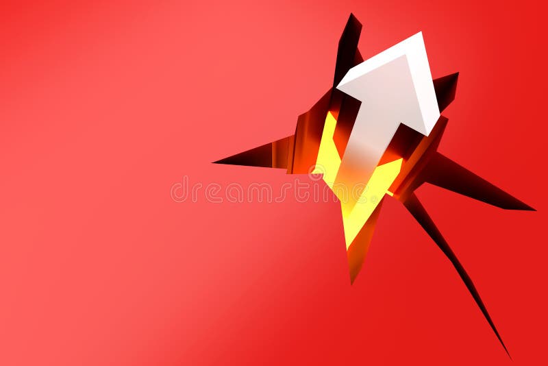 Break through stock illustration. Illustration of abstract - 26498583