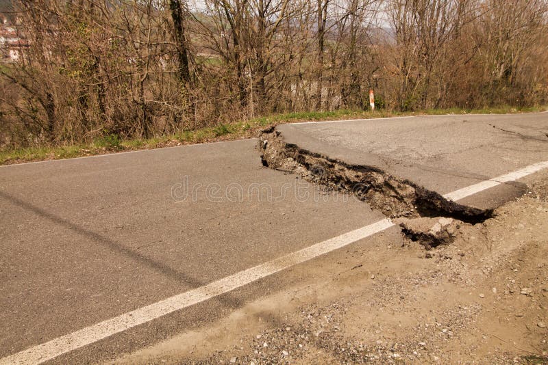 Break asphalt road stock image. Image of crack, crash - 35007527