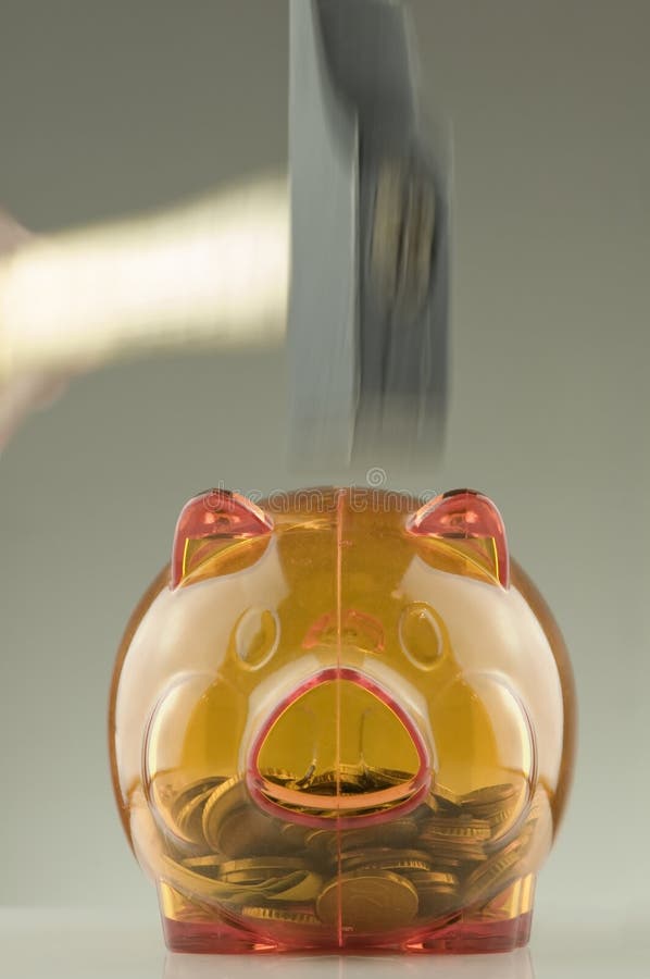 Break the bank stock image. Image of savings, save, orange - 27535831