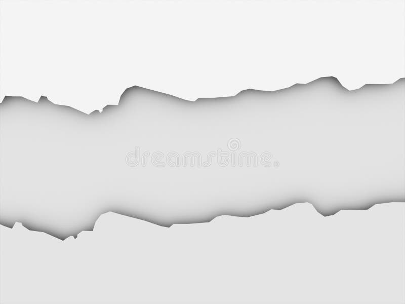 Blank paper note format stock illustration. Illustration of ragged ...