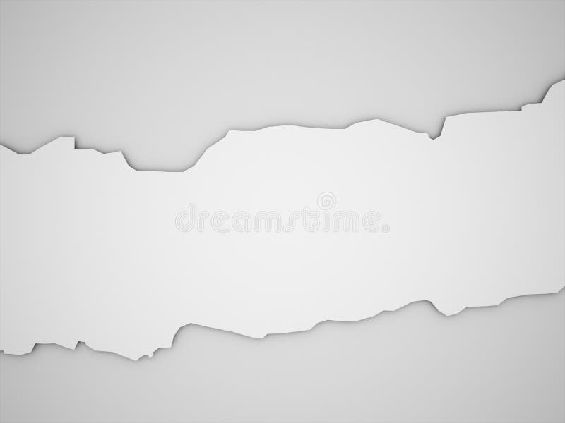 Break Blank Paper Concept on Dark Stock Illustration - Illustration of ...