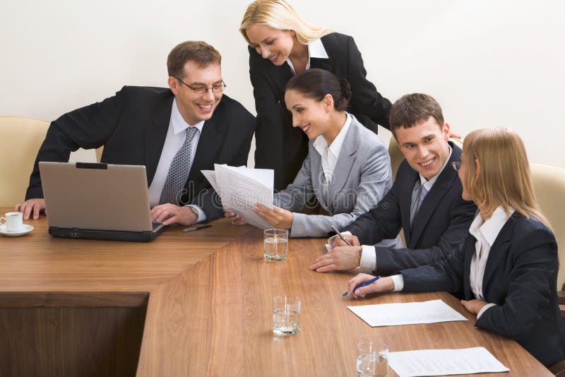 Break at business meeting stock photo. Image of internet - 2630976